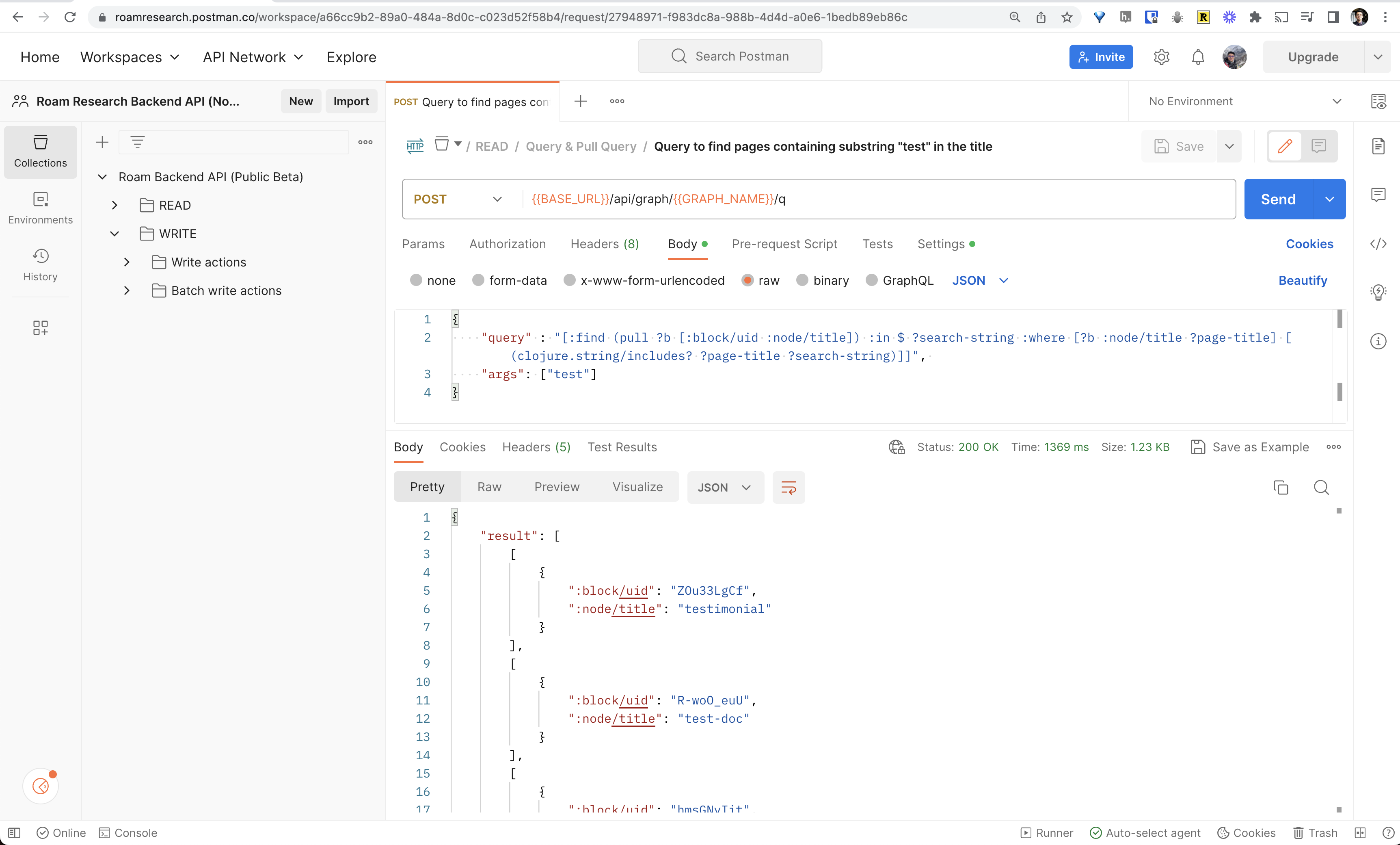 Roam Backend API (Public Beta) | Get Started | Postman API Network Roam Backend API (Public Beta) | Get Started | Postman API Network