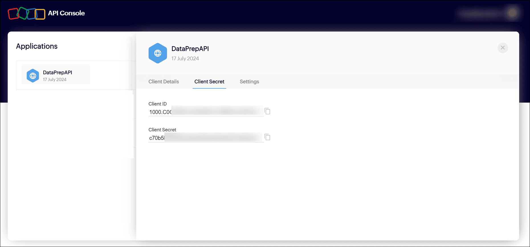 Zoho DataPrep Rest APIs