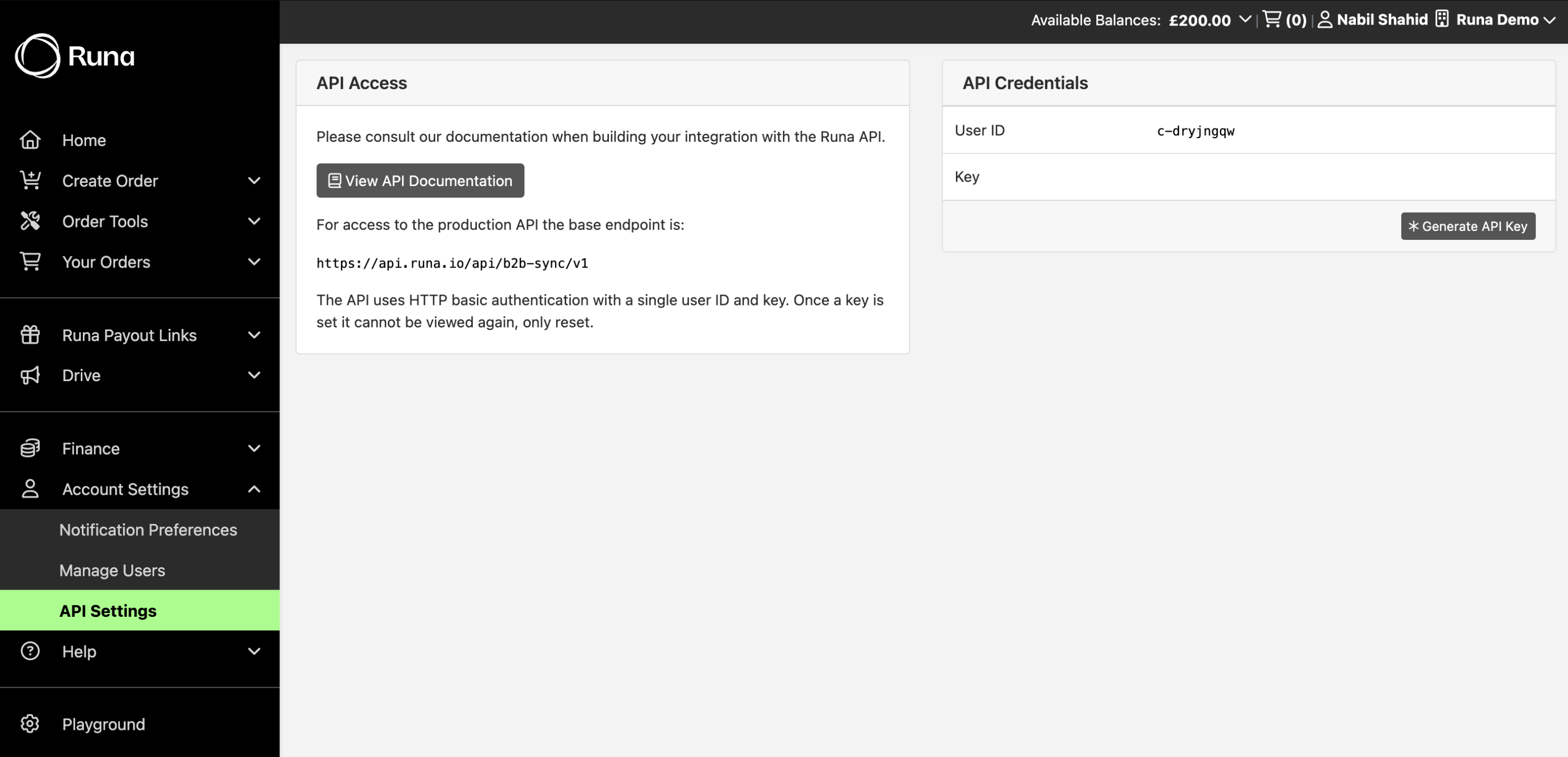 How to find your API keys | RunaWorkspace | Postman API Network