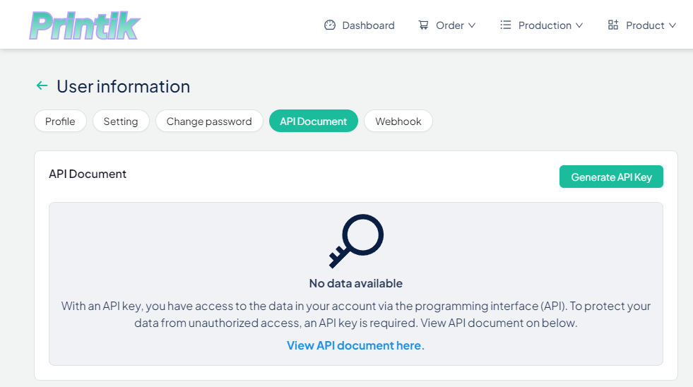Printik APIs documentation v1.0