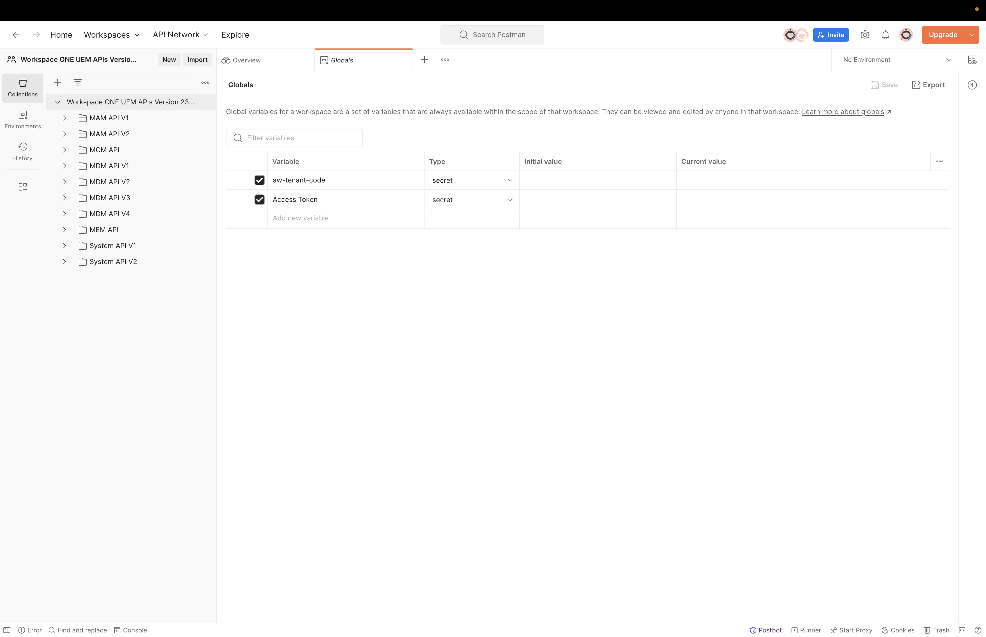 Workspace ONE UEM APIs Version 2302 | Postman API Network