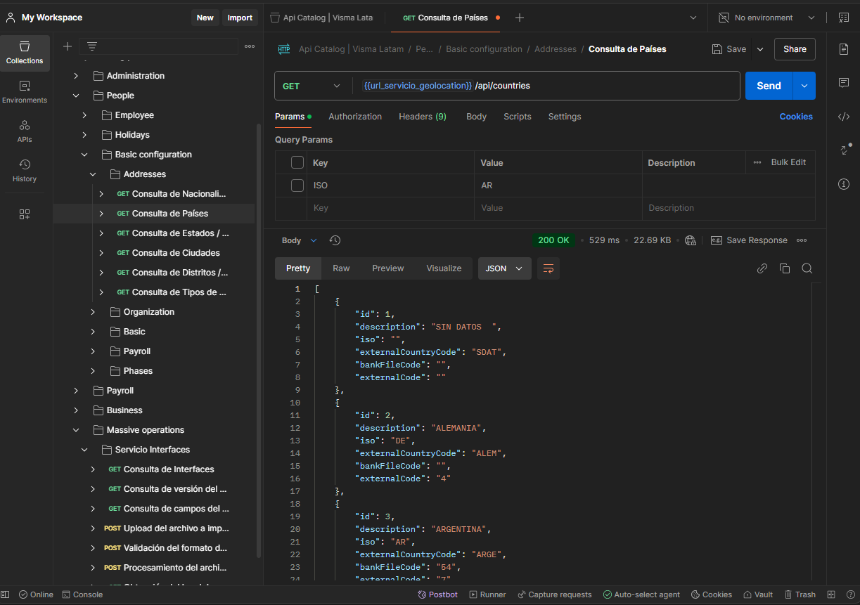 Api Catalog | Visma Latam