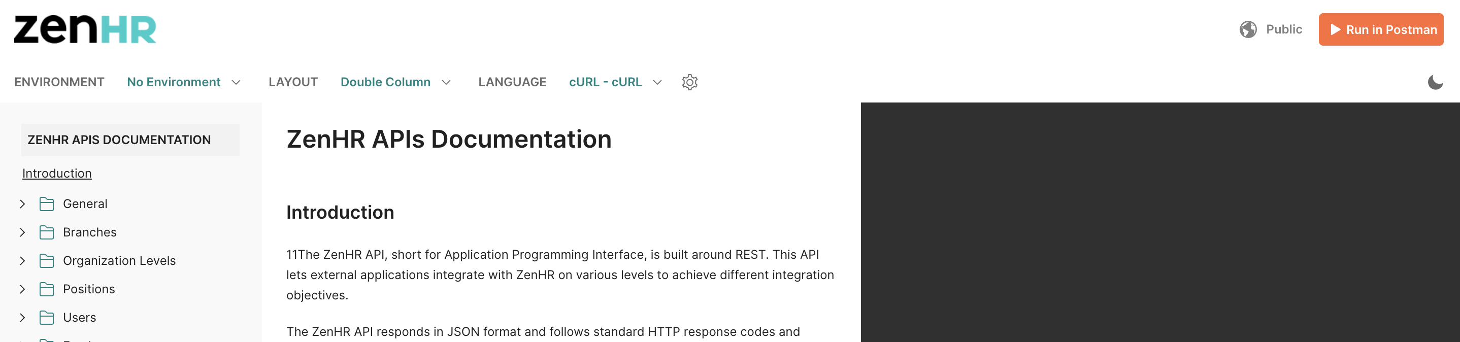 ZenHR APIs Documentation