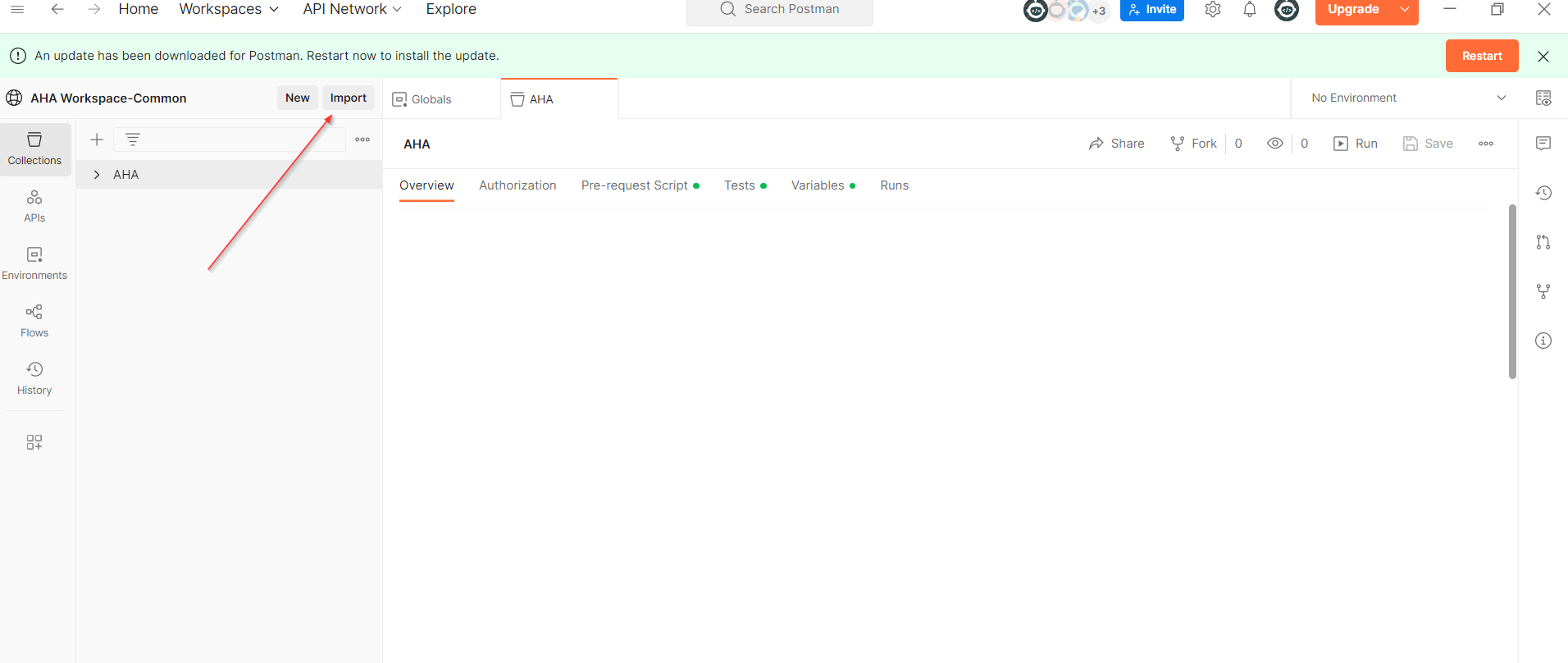 AHA | AHA Workspace-Common | Postman API Network