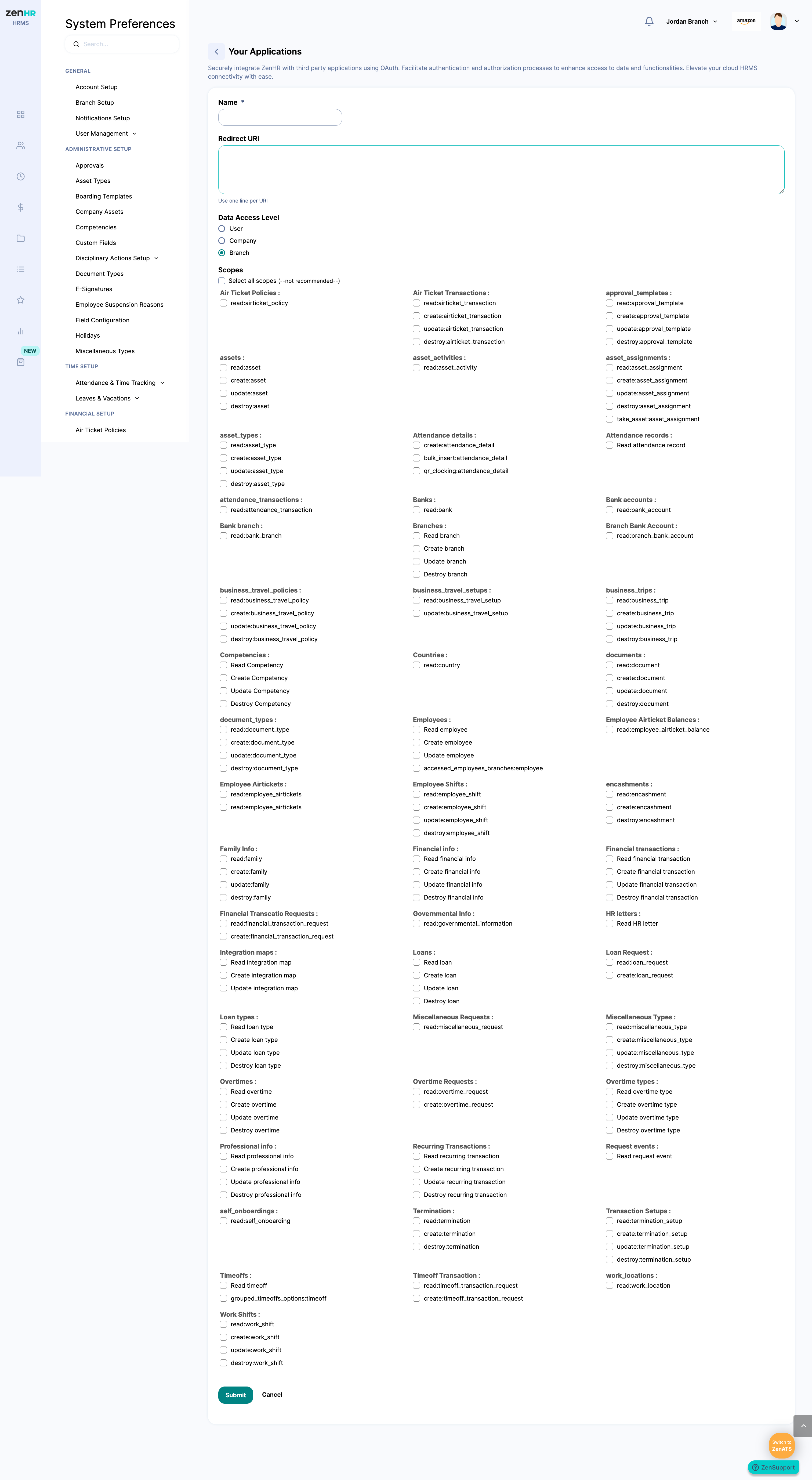ZenHR APIs Documentation