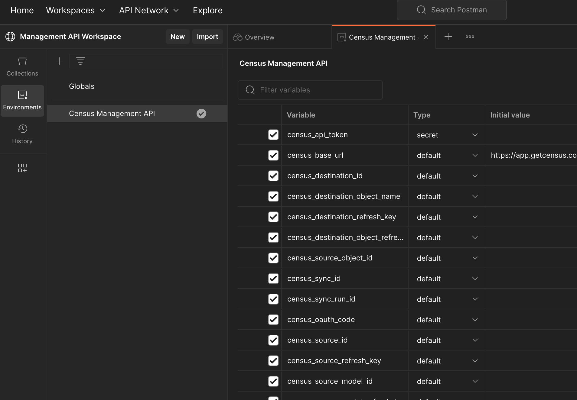 Census Api Postman Api Network