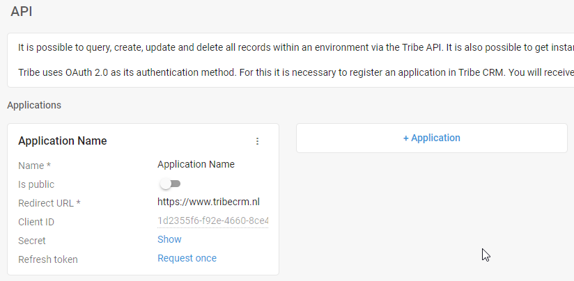 Authentication | Tribe CRM API (Public) | Postman API Network