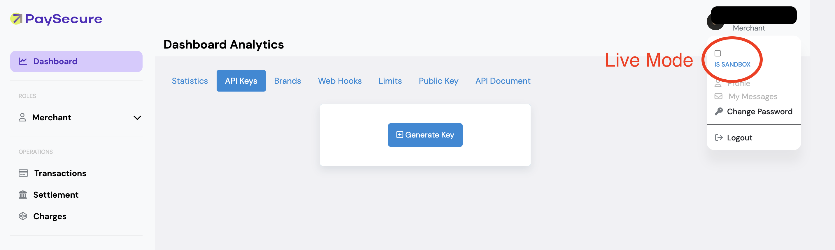 Paysecure API Documentation - Live