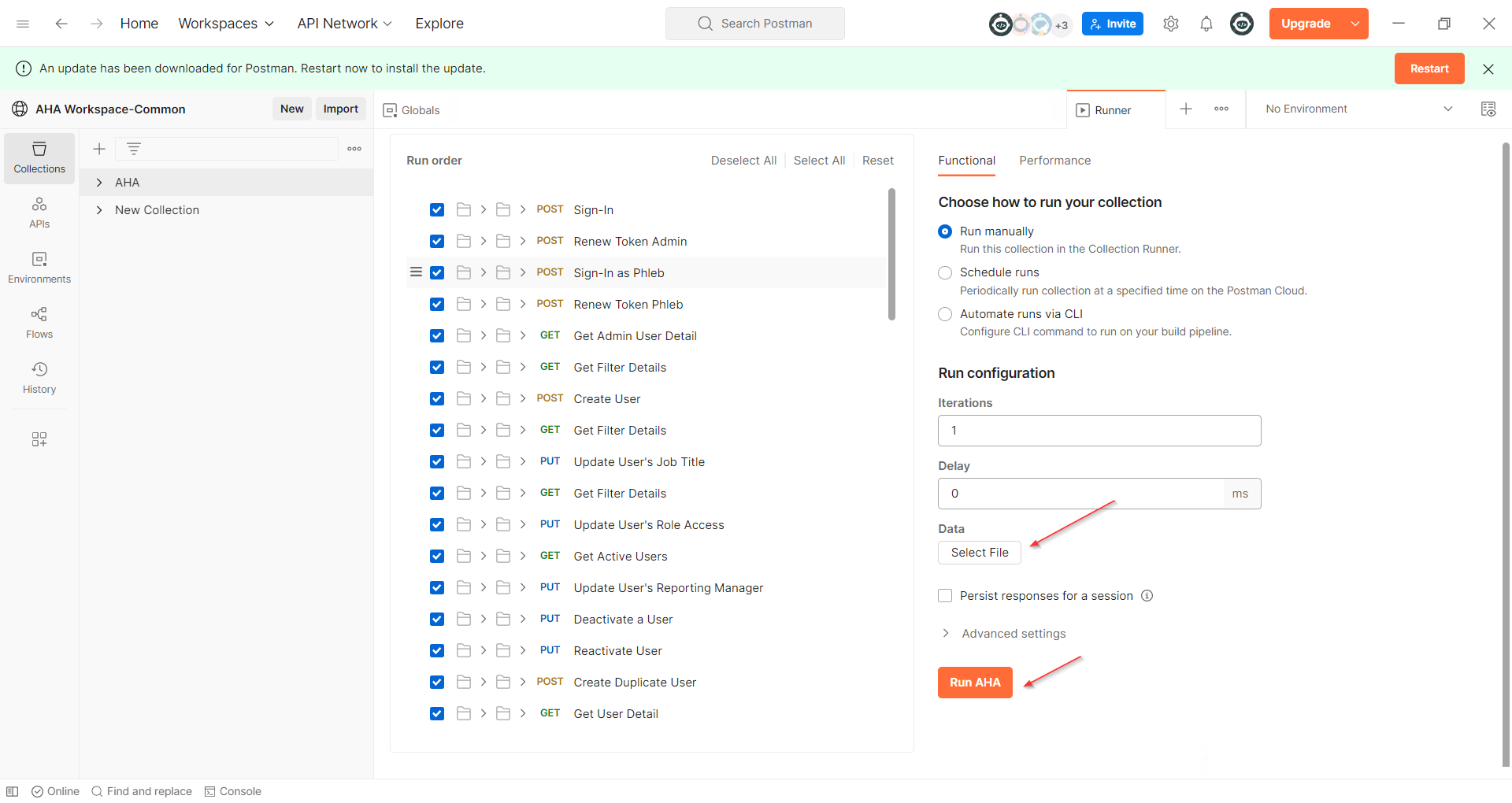 AHA | AHA Workspace-Common | Postman API Network