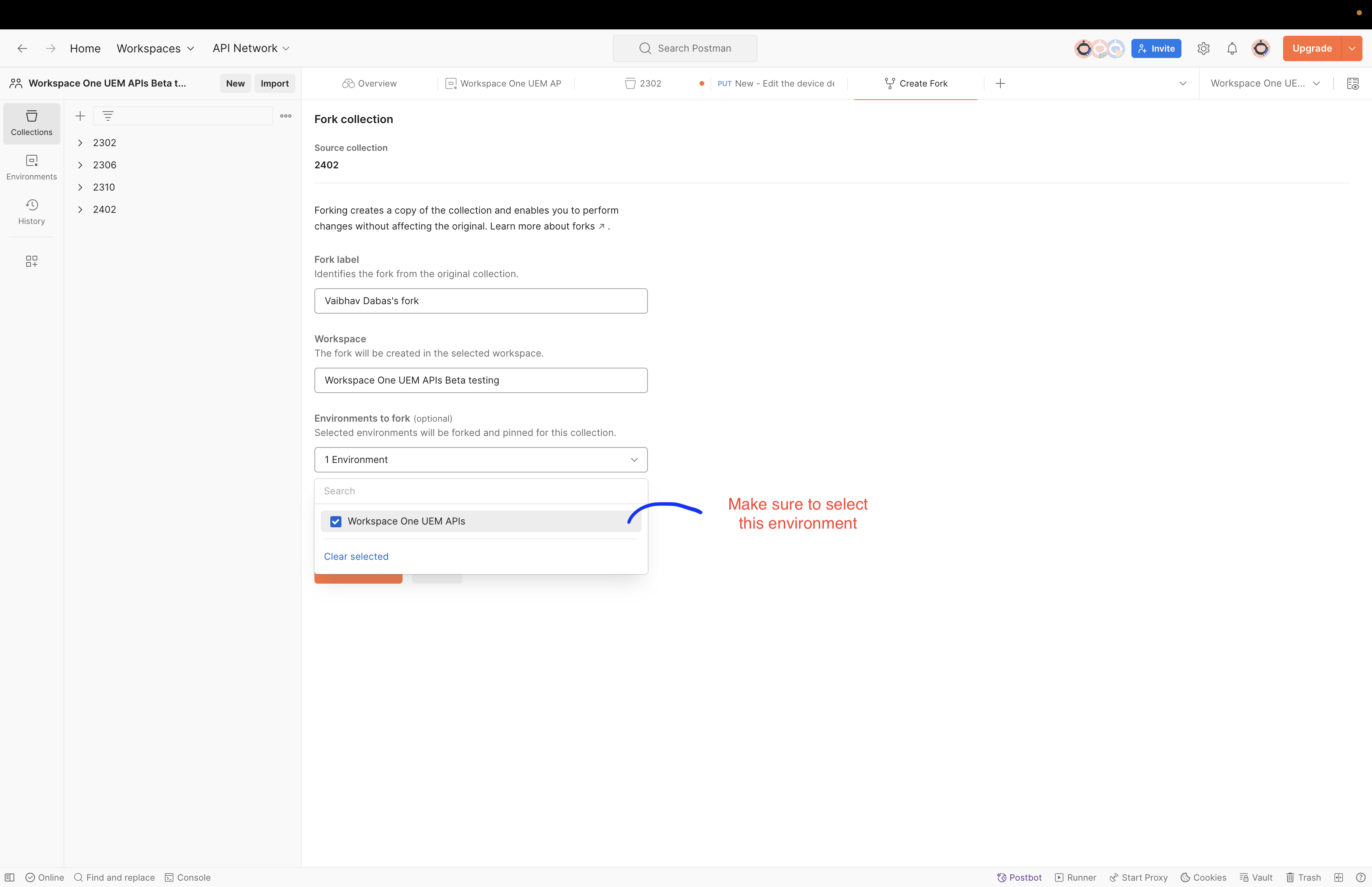 2310 | Documentation | Postman API Network