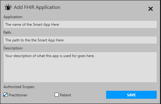 EyeMD EMR - FHIR API